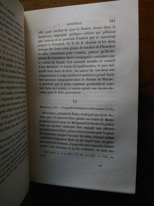 AGRIPPA D'AUBIGNÉ (Théodore) Mémoires publiés pour la première fois d'après le manuscrit de la ...