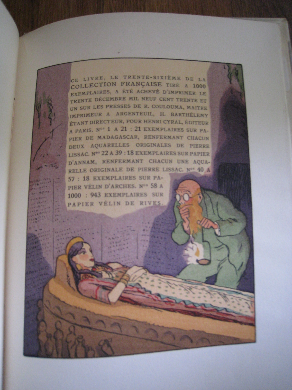 LOUŸS, Pierre. LISSAC, Pierre (illus.) Les Chansons de Bilitis. Paris ...