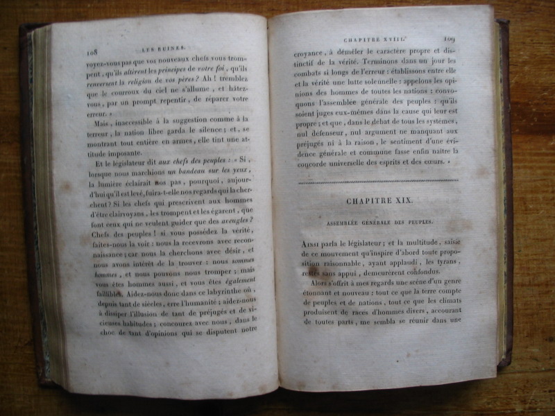 VOLNEY. Les Ruines. Paris, Bossange, 1822. Relié. Gravures et planches ...